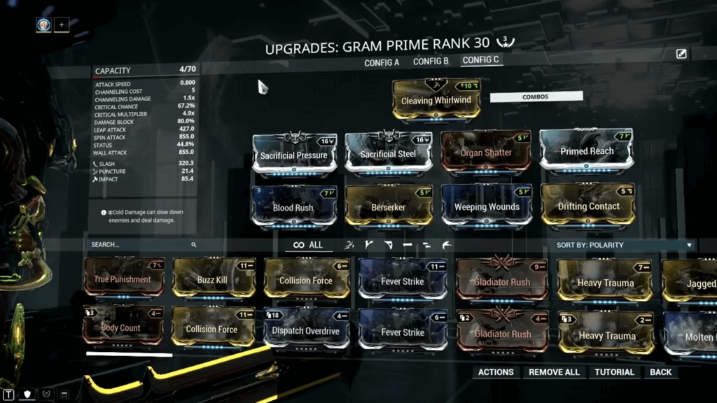 Gram prime warframe