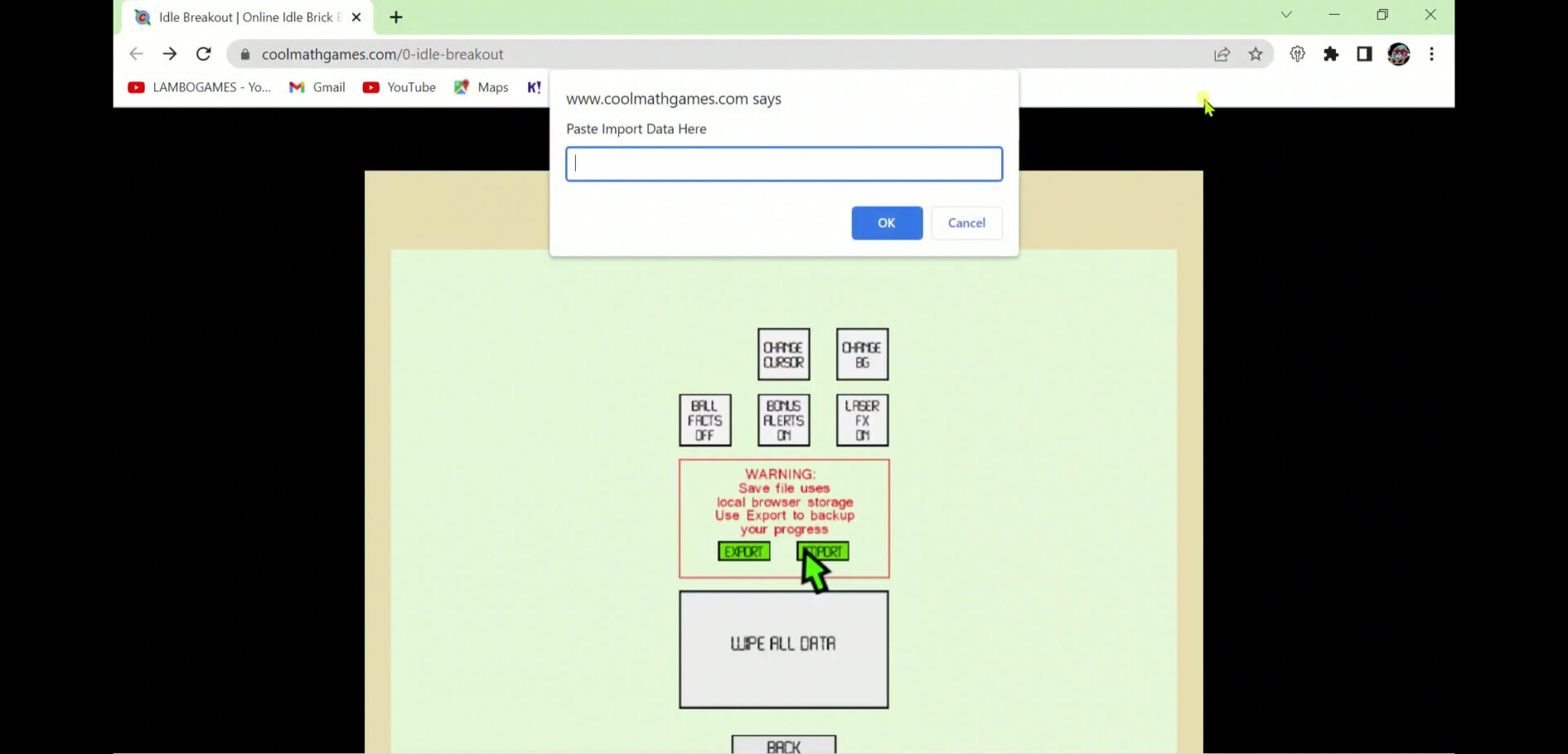 Idle Breakout Code Import